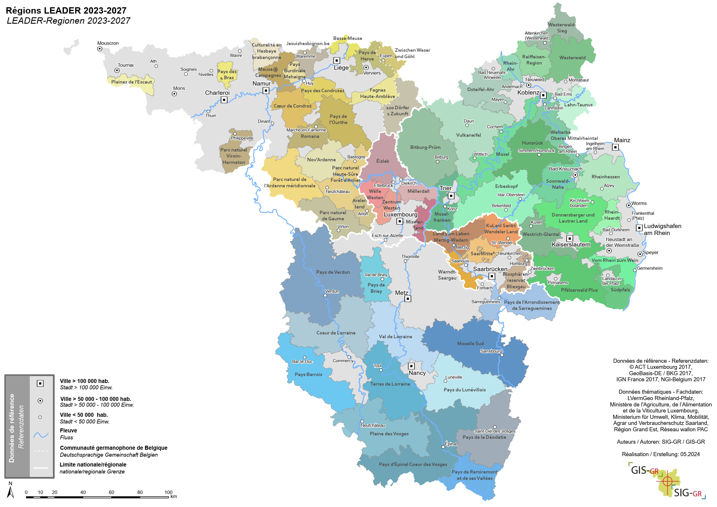Carte des régions LEADER 2023-2027 - Système d’information géographique ...