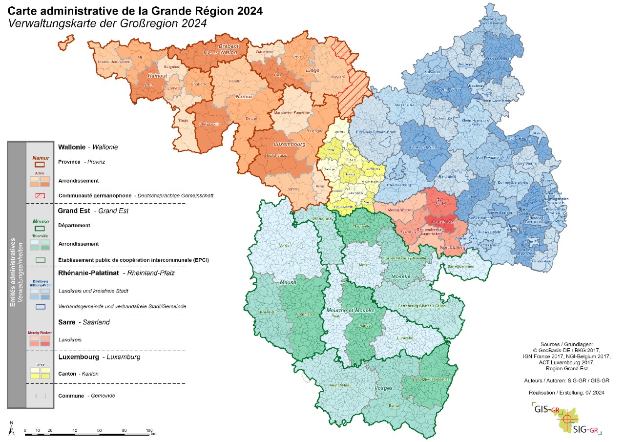 Großregion: 2024 - Geographisches Informationssystem für die Großregion Großregion: 2024 - Geographisches Informationssystem für die Großregion