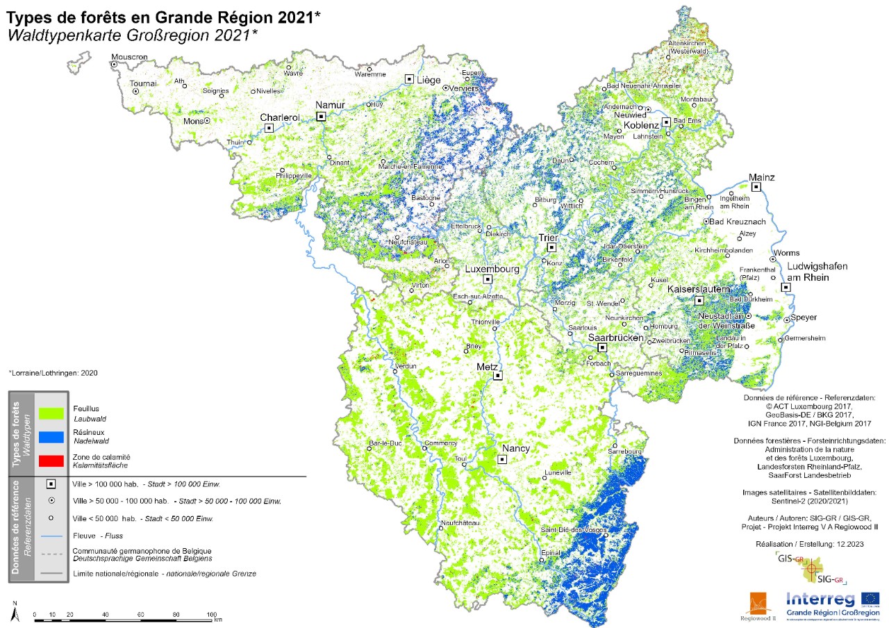 Waldtypen 2021 - Geographisches Informationssystem für die Großregion Waldtypen 2021 - Geographisches Informationssystem für die Großregion